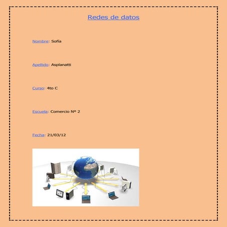 Redes de datos sofia asplanatti | PDF