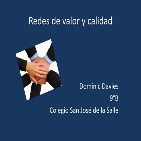 Redes de valor y calidad | PPTX