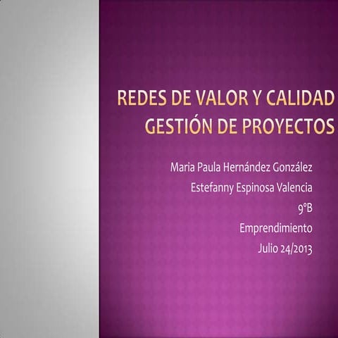 Redes de valor y calidad | DOCX