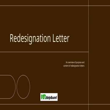 Redesignation Letter Sample, Redesignation Letter Example | PPTX