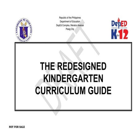 REDESIGNED KINDERGARTEN CURRICULUM_April18,2023.pdf | Daycare and Pre ...