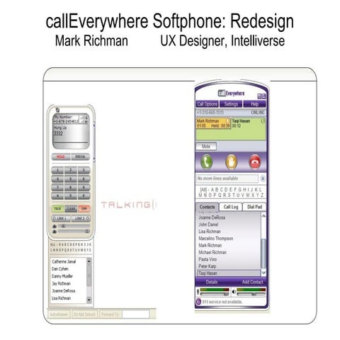 Redesign Of Tp Soft Phone | PPT