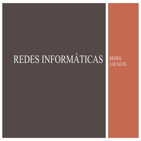REDES INFORMÁTICAS.ppt.pdf | Computer Networking | Computing