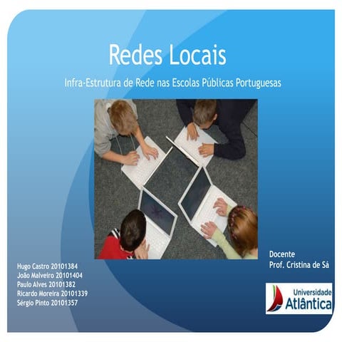 Redes locais-Infra-estrutura de rede nas escolas públicas portuguesas ...