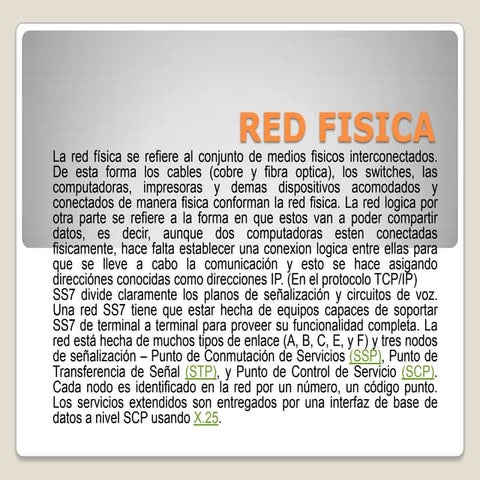 Red Fisica | PPTX
