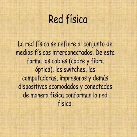 Red Fisica | PPTX