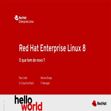 Trabalho Linux - Red Hat | PPTX