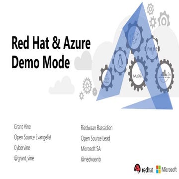 Azure for Red Hat - Red Hat Forum | PPT