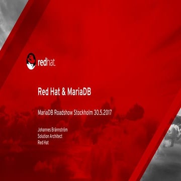 Red Hat and MariaDB | PPT