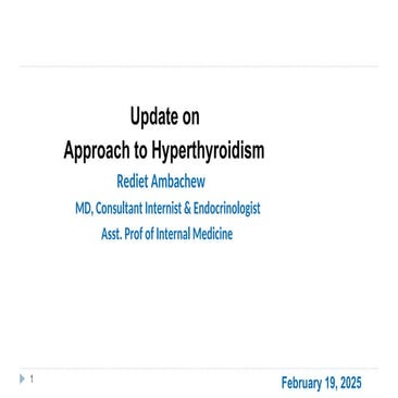Rediet Hyperthyroidism .ppt