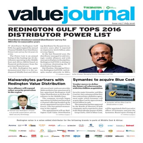 Redington Value Journal - July 2016 | PDF | Cloud Computing | Internet