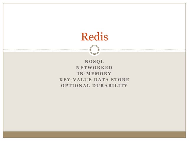 Lightning Talk - Redis | PPT Lightning Talk - Redis | PPT