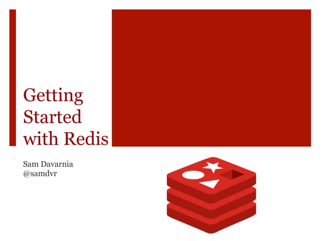 Getting Started With Redis Ppt