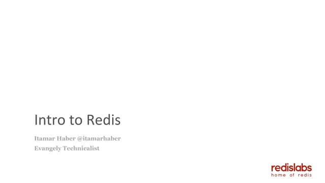 Introduction To Redis Pdf Databases Computer Software And Applications
