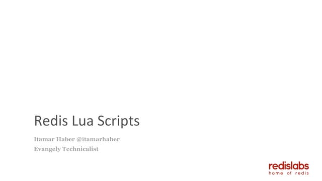 Redis Lua Scripts Ppt 7341
