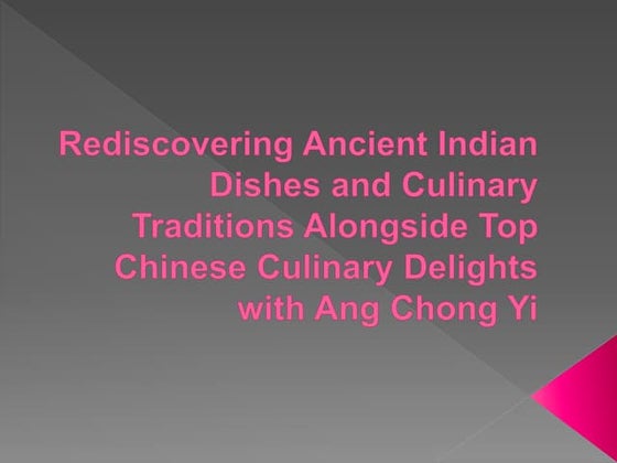 Chinese food culture | PPT