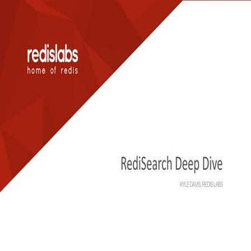 RediSearch (SV Meetup) | PPT
