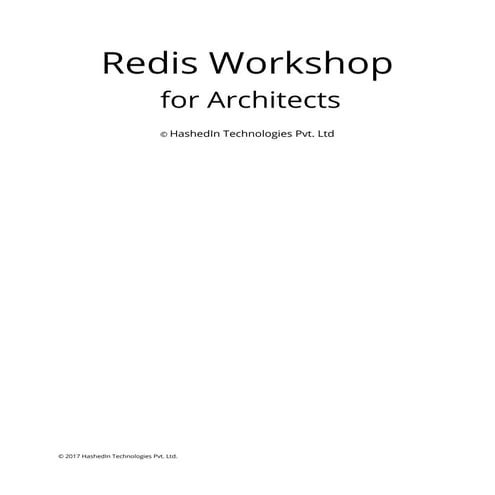 Redis Workshop for Architects - Use Cases | PDF | Business Expos ...