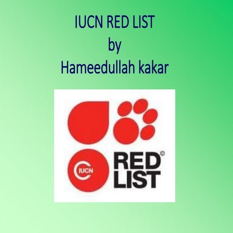 Red list | PPTX