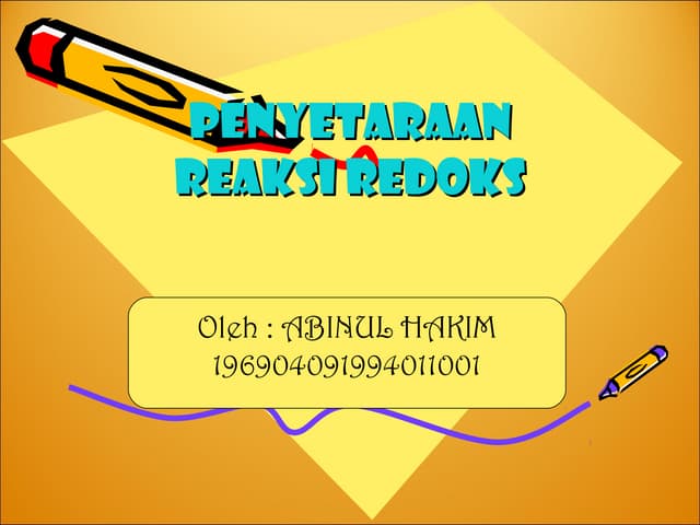 Reaksi Redoks | PPT
