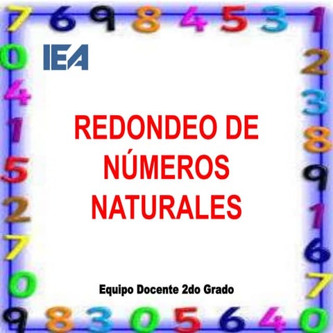 Redondeo de números naturales | PPTX