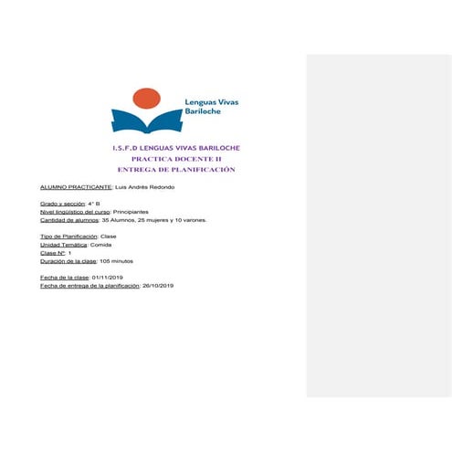 Redondo lesson plan 1 - passed | PDF