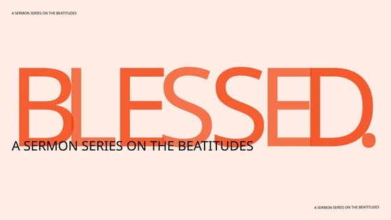 sermon series presentation template orange and cream | PPT