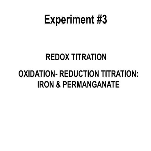 redox.ppt | Chemistry | Science
