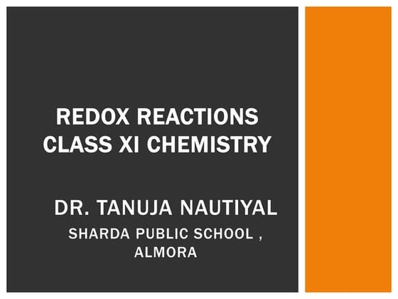 REDOX REACTION | PPT
