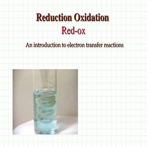 Presentation on RedOx Reaction on Chemistry | PPTX