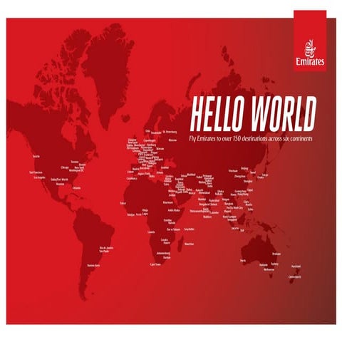 Emirates route map - May 2016 | PDF