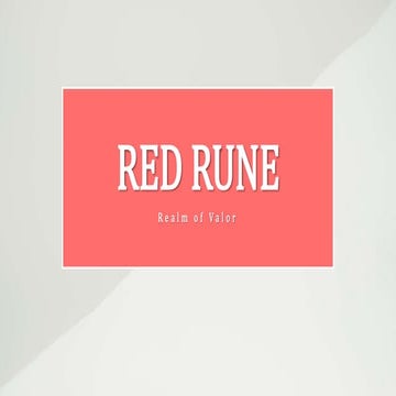 Red rune | PPT | Free Download
