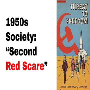 1950s Society: Second Red Scare (US History) | PDF