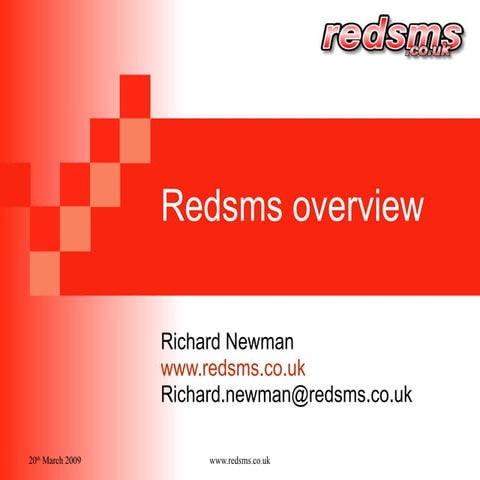 Redsms Presentation | PPT