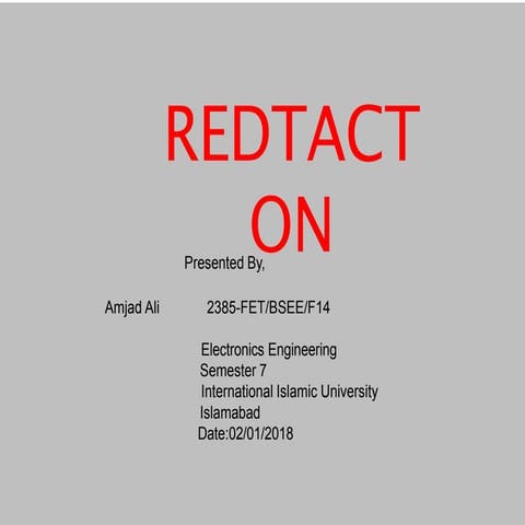 Redtacton | PPT