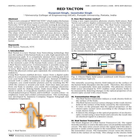 Redtacton technology | PDF