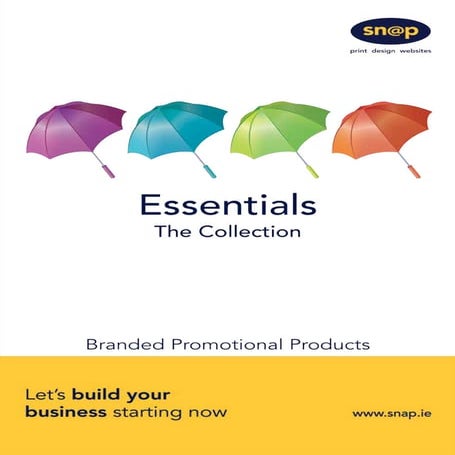 Snap Promotional Products Essentials Catalogue | PDF