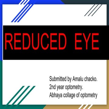 Schematic eye | PPTX