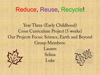 Reduce reuse recycle unit plan | PDF