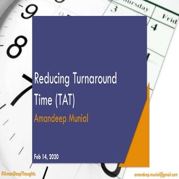 Reduce TAT and Improve Service Experience | PDF