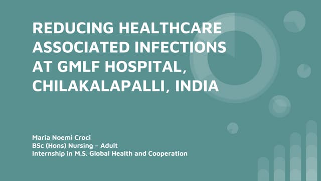 Reducing healthcare associated infections at gmlf hospital ... Reducing healthcare associated infections at gmlf hospital ...