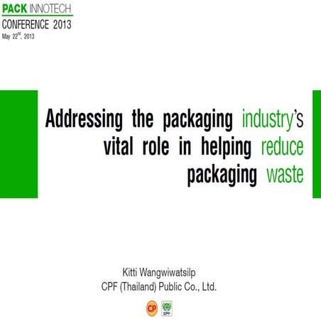 Reducing Packaging Waste | PDF
