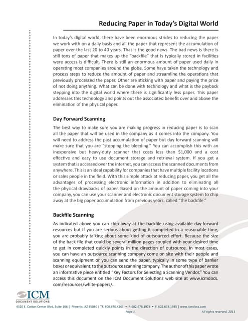 Paperless infographic | PPT