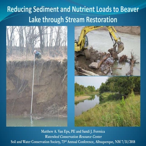 Reducing sediment and nutrient loadings through river and streambank restoration | PPTX