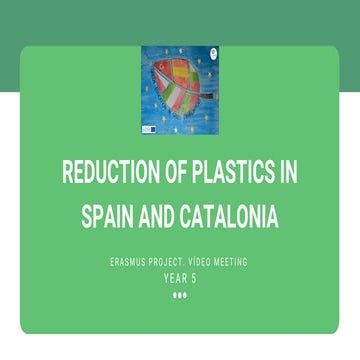 Reduction of plastics presentation Escola Països Catalans | PPT