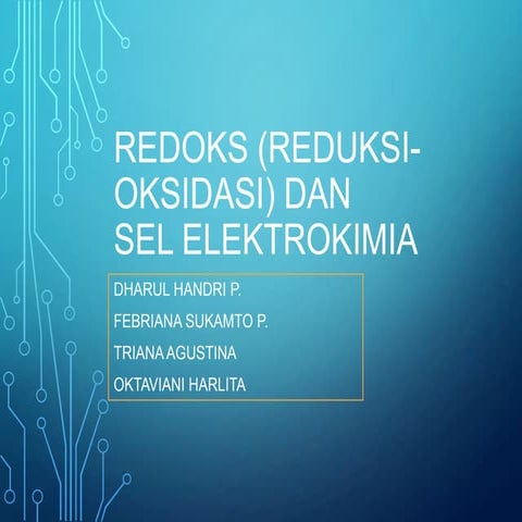 Reduksi oksidasi dan elektrokimia | PPTX