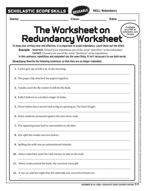 Faulty Parallelism Worksheet 1 | DOCX