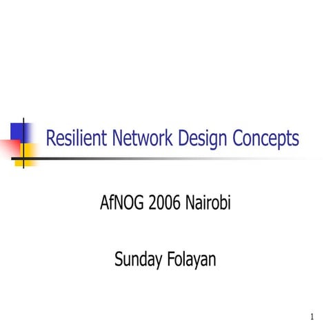 Resilient Network Design Concepts Educat | PPT