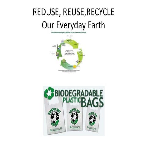 Reduse, reuse,recycle | PPTX