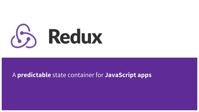 Redux as a state container | PPT Redux as a state container | PPT